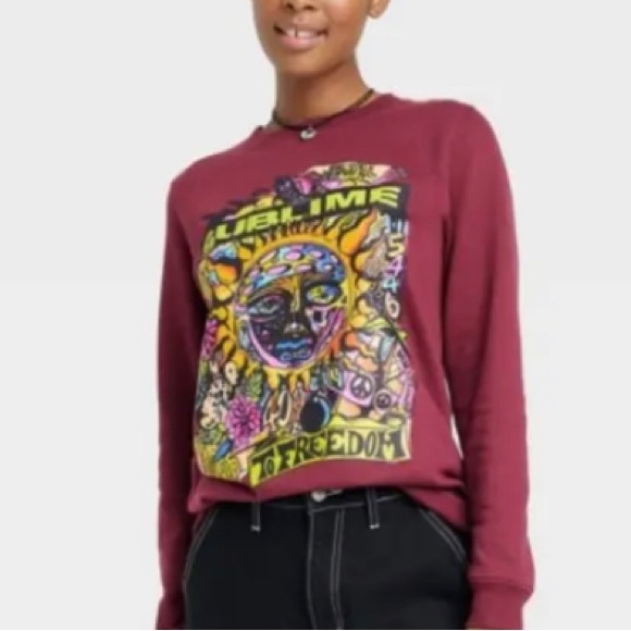 Sublime | Sweaters | Nwt Sublime 4 Oz To Freedom Bad Fish Maroon ...